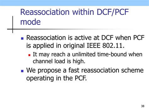 Ppt Ieee 802 11 A Fast Reassociation Procedure In The Point Coordination Function Powerpoint