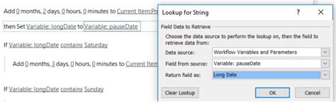 Creating A Workflow Variable That Works Out What Day Of The Week It Is