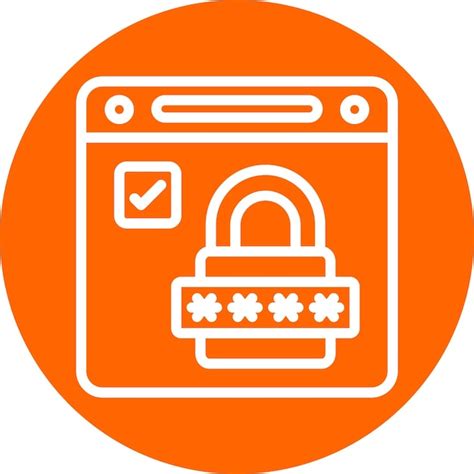 Premium Vector Website Password Icon Style