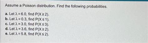 Solved Please Help Will Like And Comment Assume A Poisso
