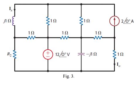 solved if io 4 0° a in the network in fig 3 find ix