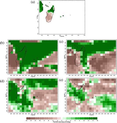A Observed And Forecast Rainfall Anomaly Mm Day Produced B 1 C Download Scientific