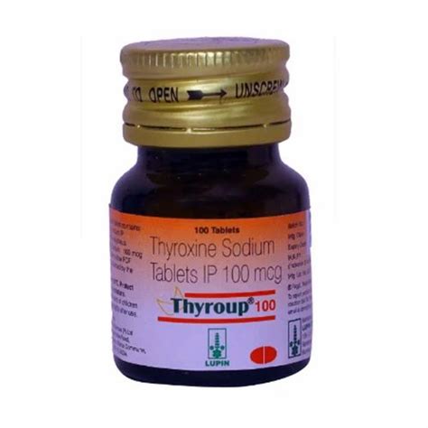 Thyroid Medicine 100mcg Thyroup Thyroxine Sodium Tablets Service