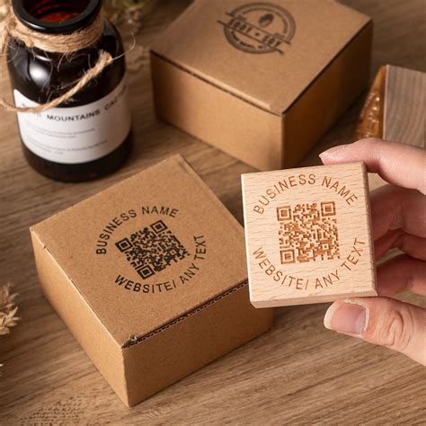 Custom Qr Code Self Inkrubber Stamp Qr Codeqr Social Etsy Australia