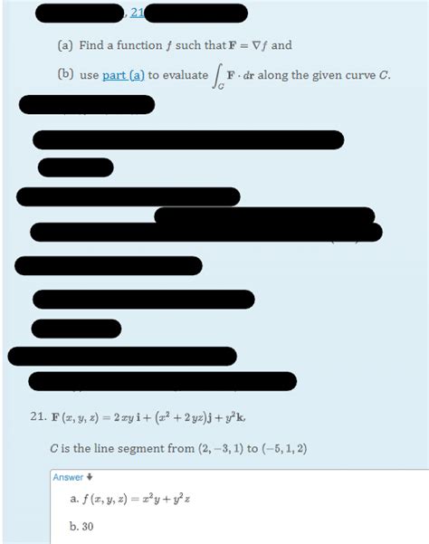 solved 21 a ﻿find a function f ﻿such that f gradf and b