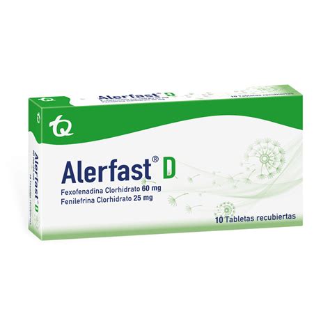 Alerfast D Tabletas 6025 Mg Farmacia Pasteur Farmacias Pasteur