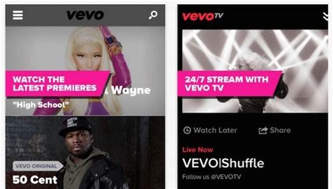 Revamped Vevo Ios App Design Promises Better User Experience