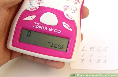 4 Ways To Write Words With A Calculator WikiHow