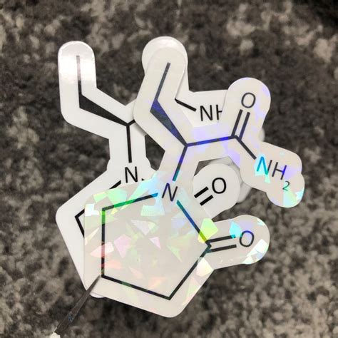 Keppra Levetiracetam Chemical Structure Sticker Waterproof Etsy