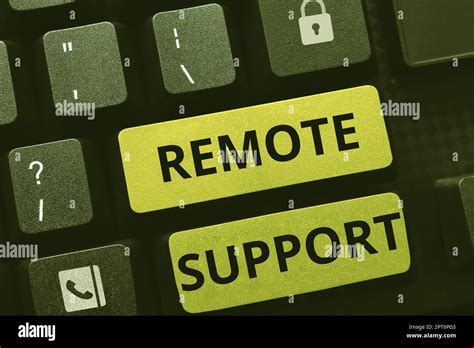 text caption presenting remote support conceptual photo help end users
