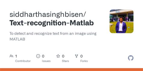 Github Siddharthasinghbisentext Recognition Matlab To Detect And
