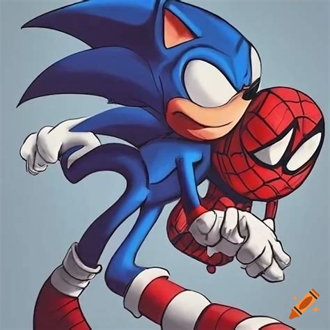Sonic Spider Man Character On Craiyon