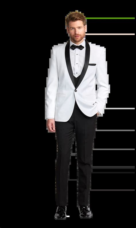 White Tuxedo Black Pants