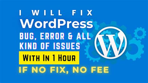 Fix Wordpress Bugs Critical Errors And Issues By Habibsiddiqui Fiverr