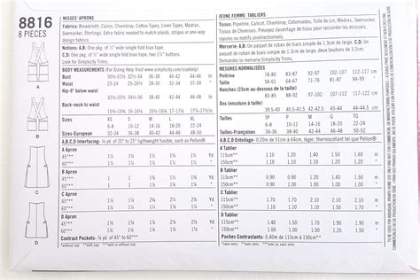 Smock Apron Pattern Full Apron Jumper Simple Apron Artists Etsy