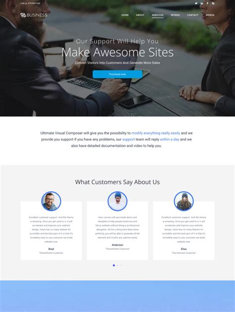 60 premium visual composer templates full website demos