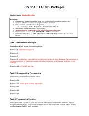 CIS A Lab Packages Docx CIS A LAB Packages Babe Name Diwakar Shrestha