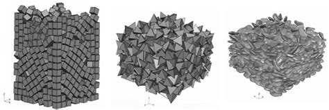 Examples Of Loose Random Packing States Of Differently Shaped Particles Download Scientific