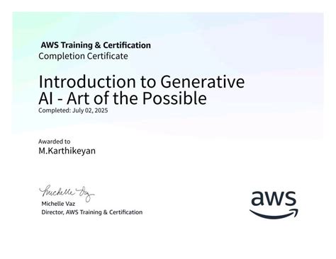 🚀 Diving Deeper Into The World Of Generative Ai With Aws Mr Karthikeyan