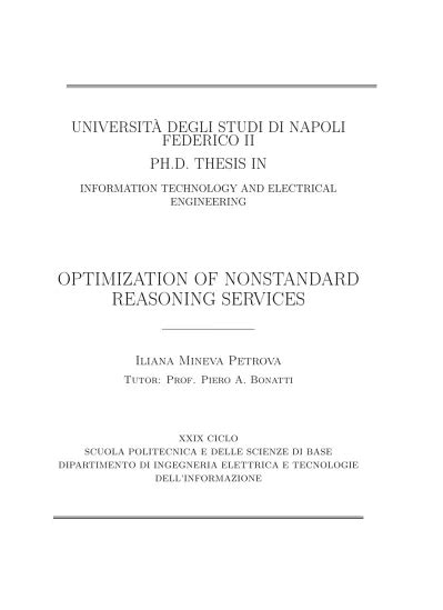 A Syntactic Characterization Of ≈ Algorithmic Approaches To Dl Reasoning