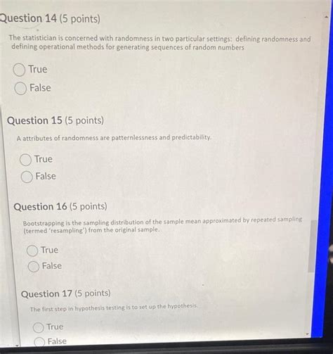 solved question 14 5 points the statistician is concerned