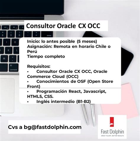 Beatriz González On Linkedin Vacante Oracle Cx Occ Commercecloud