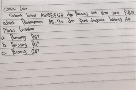 Sebuah Kubus Abcdefgh Dan Panjang Sisi 8cm Studyx