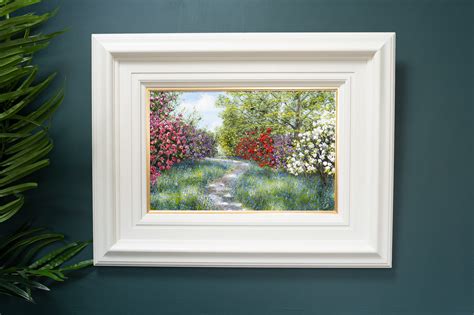 Path Through The Rhododendron And Bluebells By Mark Eldred