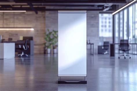 A Large White Rectangular Object In A Large Room With A Large White