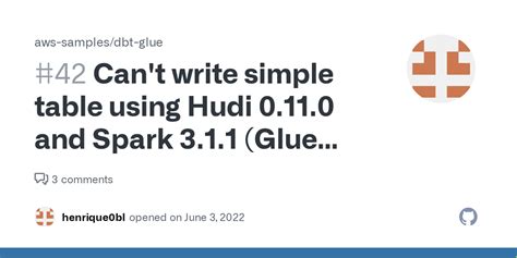 Cant Write Simple Table Using Hudi 0110 And Spark 311 Glue 30