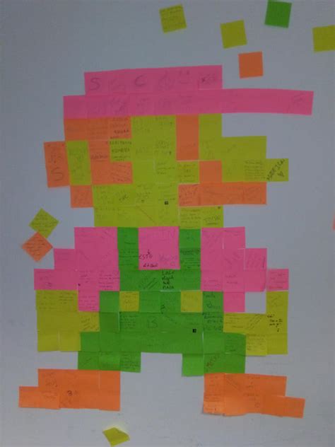 Post It Mario By A Teller On Deviantart