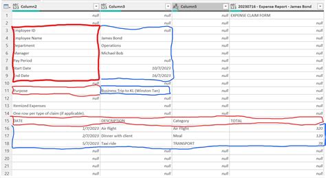 How To Transform 2 Sets Of Data With Different Hea Microsoft