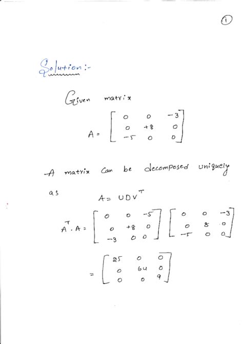 use permutation matrices to find the singular value decomposition of