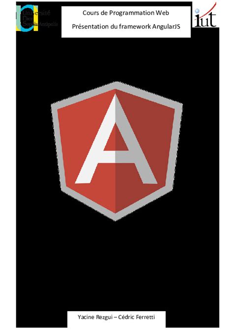Présentation du framework AngularJS CoursInfoPDF