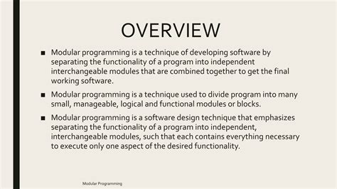 Modular Programming Pptx