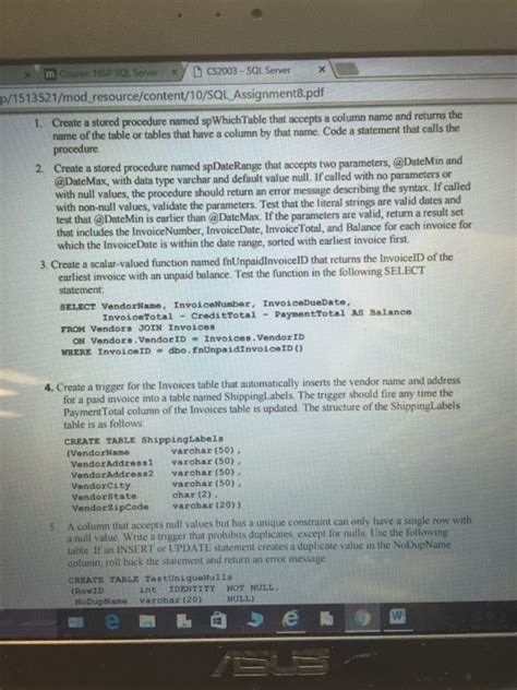 Solved Create A Stored Procedure Named Sp Which Table That