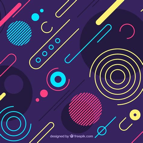 Free Vector Abstract Background With Colorful Rounded Shapes