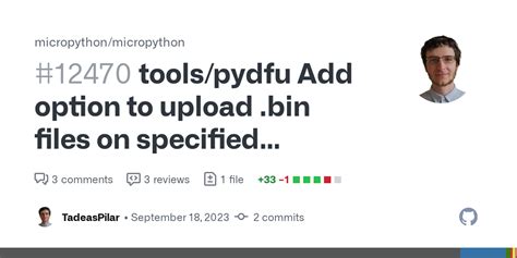 tools pydfu add option to upload bin files on specified address by tadeaspilar · pull request