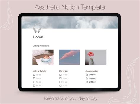 Prototion On Twitter Aesthetic Notion Template 🌷 Notionhq ⏭ Home