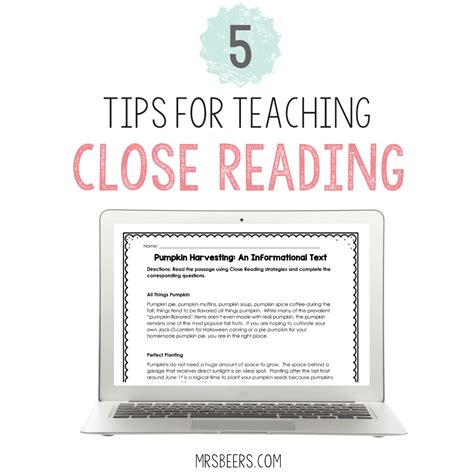 5 Tips For Teaching Close Reading