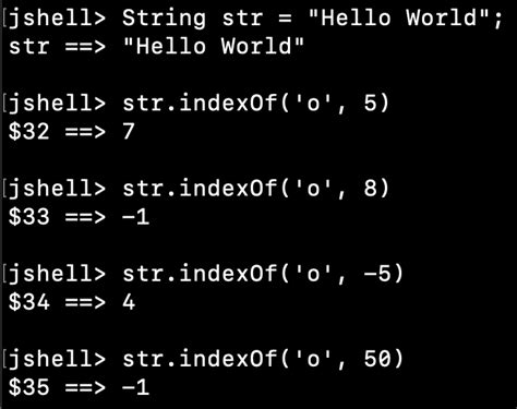 Java Substring 0 Indexof