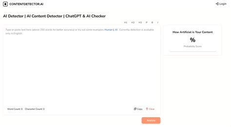 Content Detector免费检测文本是否由AI生成 AI工具站