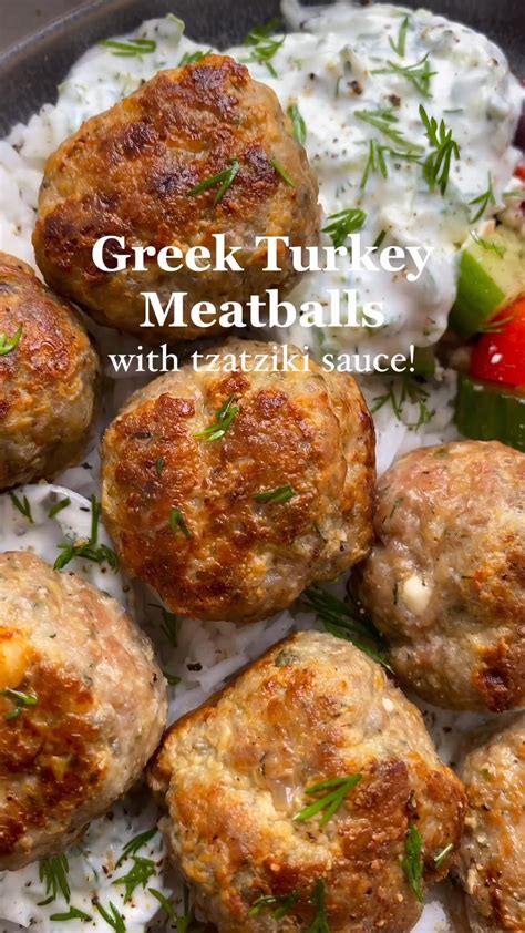 Greek Chicken Meatballs Recipe In 2024 Chicken Meatballs Meatballs