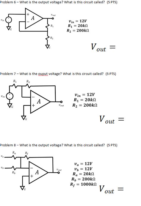 Solved What Is The Output Voltage What Is This Circuit Chegg