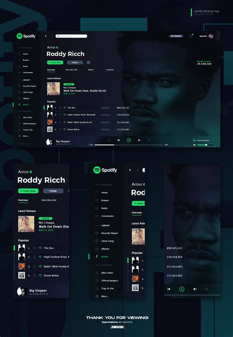 Spotify Desktop App Concept On Behance