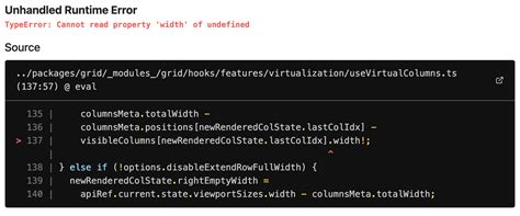 [datagrid] column selector crashes with 3 hidden columns · issue 856