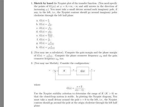Solved Control Systems Please Answer Any Of These Chegg