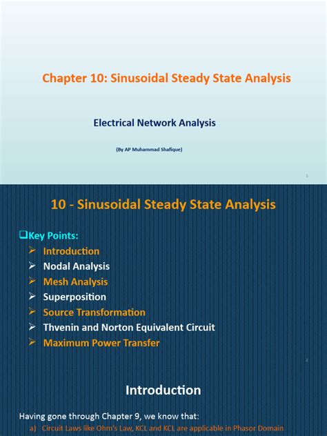 02 Chapter 10 Sinusoidal Steady State Analysis Pdf Network