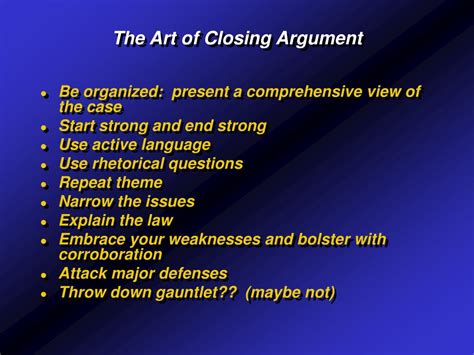 PPT Closing Argument PowerPoint Presentation ID