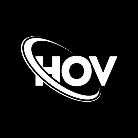 Hov Logo Hov Letter Hov Letter Logo Design Initials Hov Logo Linked